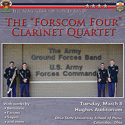 The Army Ground Forces Band "Forscom Four" Clarinet Quartet | School of ...
